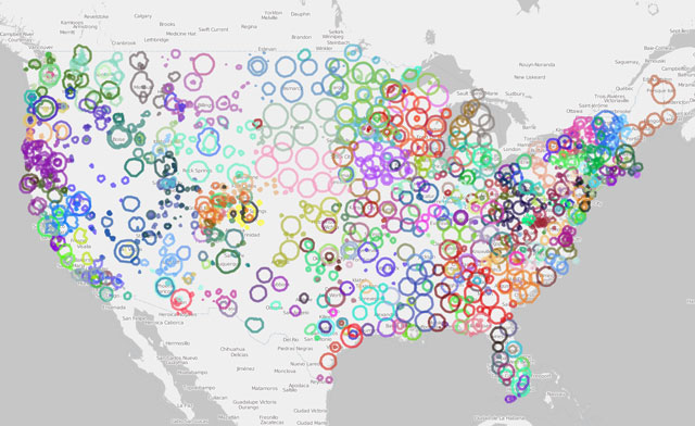 Interactive Map Showing the Broadcast Areas of Public Radio Stations in ...