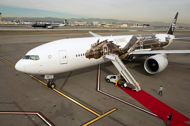The Hobbit’s Villainous Dragon Smaug Unveiled on an Air New Zealand ...