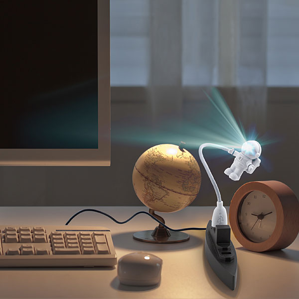 Astronaut USB Light for Brightening Up Any Desk Space