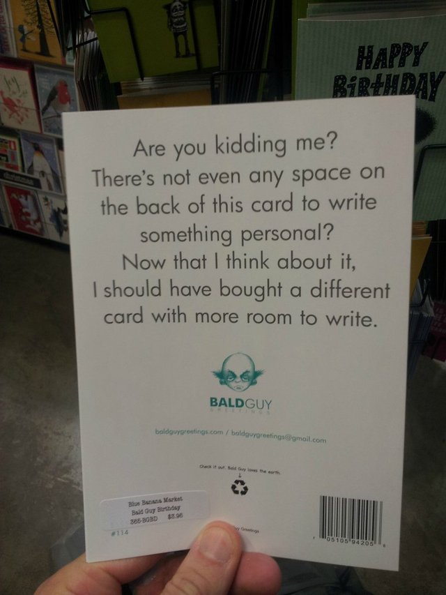 A Funny Birthday Card for When You're Not Sure What to Write