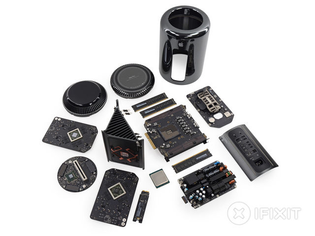iFixit Teardown of Apple's Cylindrical Mac Pro Desktop Computer