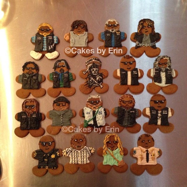 Crumbs of Anarchy, Gingerbread Cookies Made in the Likeness of 'Sons of ...