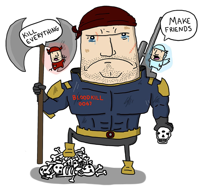 Illustrations of the Most Common Video Game Characters