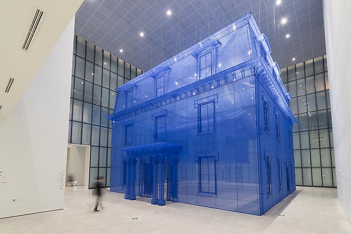 Life-Size Fabric Model of a House Within a House by Do Ho Suh