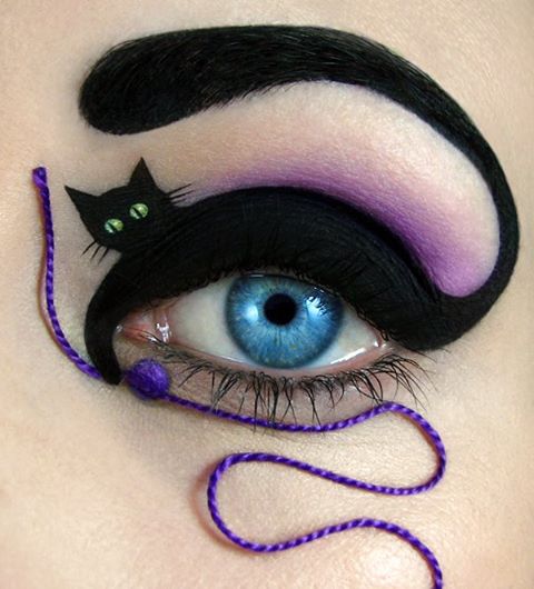 Makeup Artist Tal Peleg Creates Miniature Works of Art Using Eye Makeup