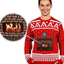 High-Tech Ugly Christmas Sweaters Display Animated Designs Using a ...