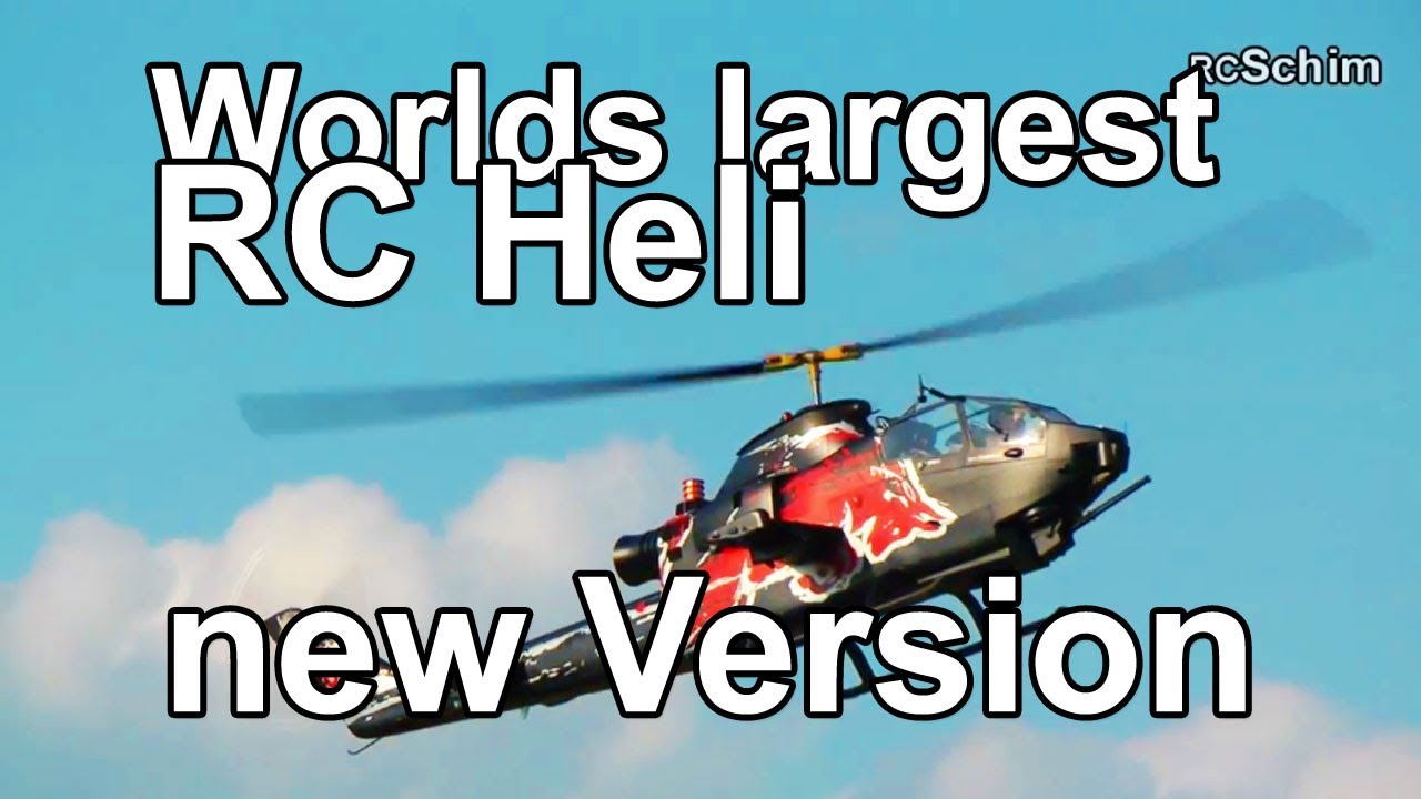 Flight Demo of a Gigantic Model Cobra Helicopter
