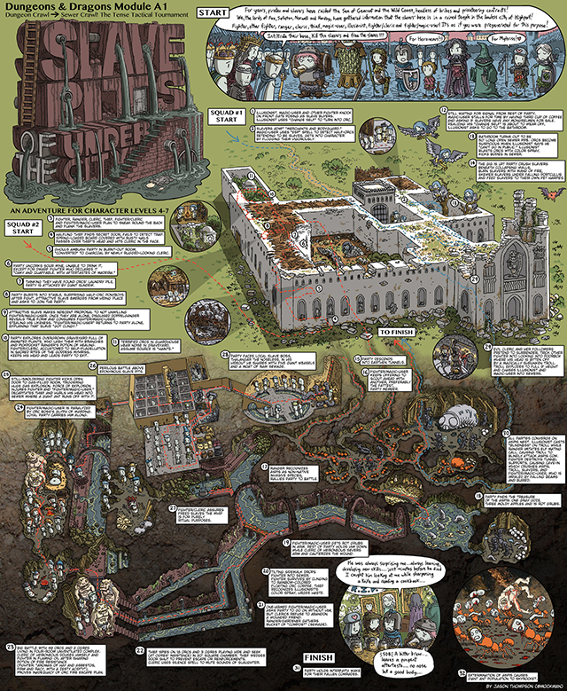 Beautiful 'Dungeons & Dragons' Walkthrough Maps Illustrated by Jason ...