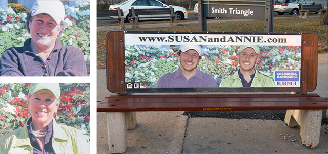 Artist Recreates Realtor's Bench Ads by Dressing Up Like Them ...