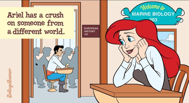 Disney Princesses Face Typical College Student Problems in Funny ...