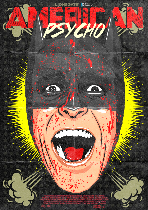 Pop Culture Icons Reimagined with the Screaming Face of Patrick Bateman ...