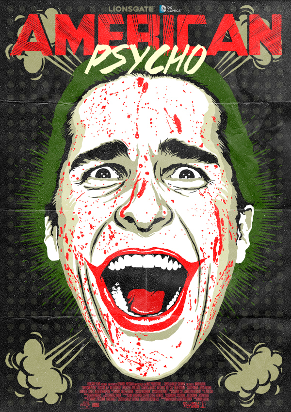 Pop Culture Icons Reimagined with the Screaming Face of Patrick Bateman ...