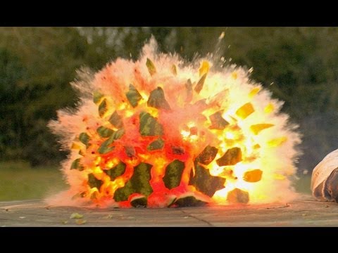 Blowing Up a Watermelon in Super Slow Motion with a Powerful Banger ...