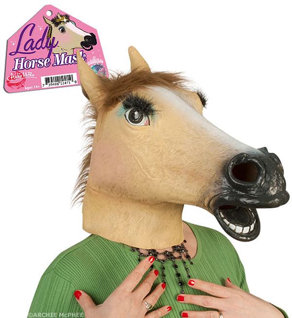 Zombie and Lady Horse Masks, Horse Hooves, and a Creepy Horse Puppet by ...