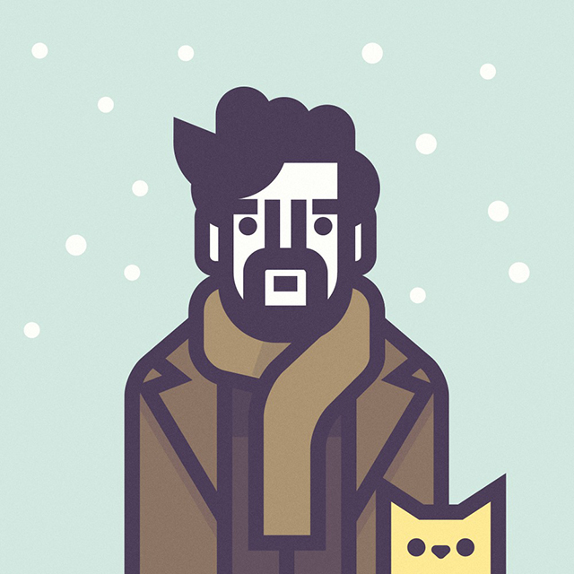 Coen Cast, Stylized Illustrations of Characters from Coen Brothers Films