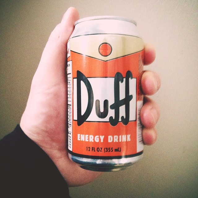 The Simpsons Duff Beer-Themed Energy Drink