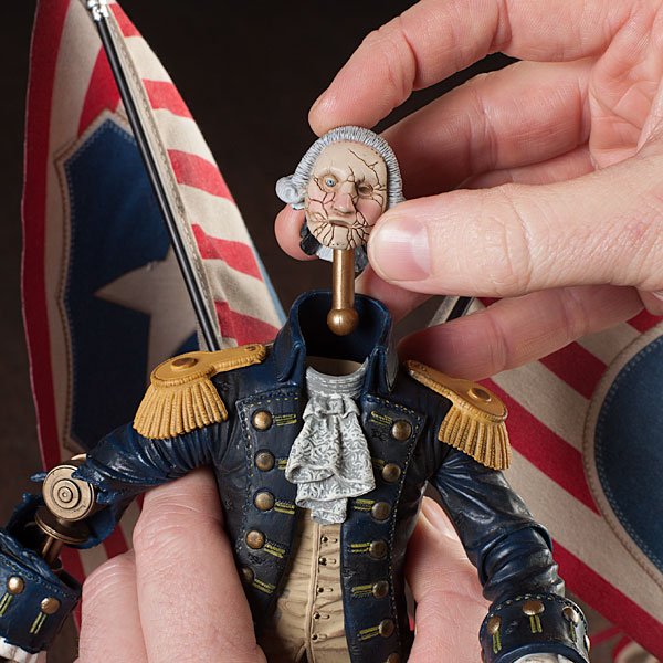 George Washington Action Figure Based on the Motorized Patriot Enemy in ...