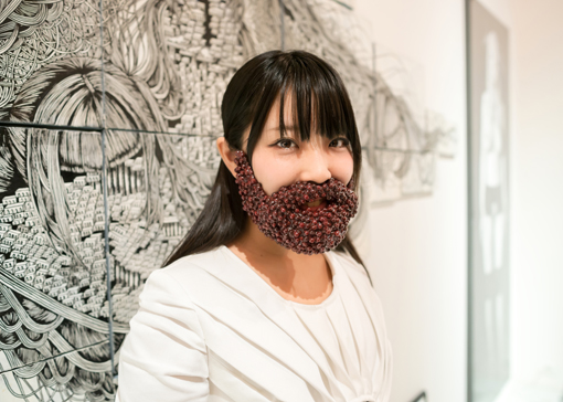 Hilariously Bizarre Azuki Bean Beards by Takao Sakai
