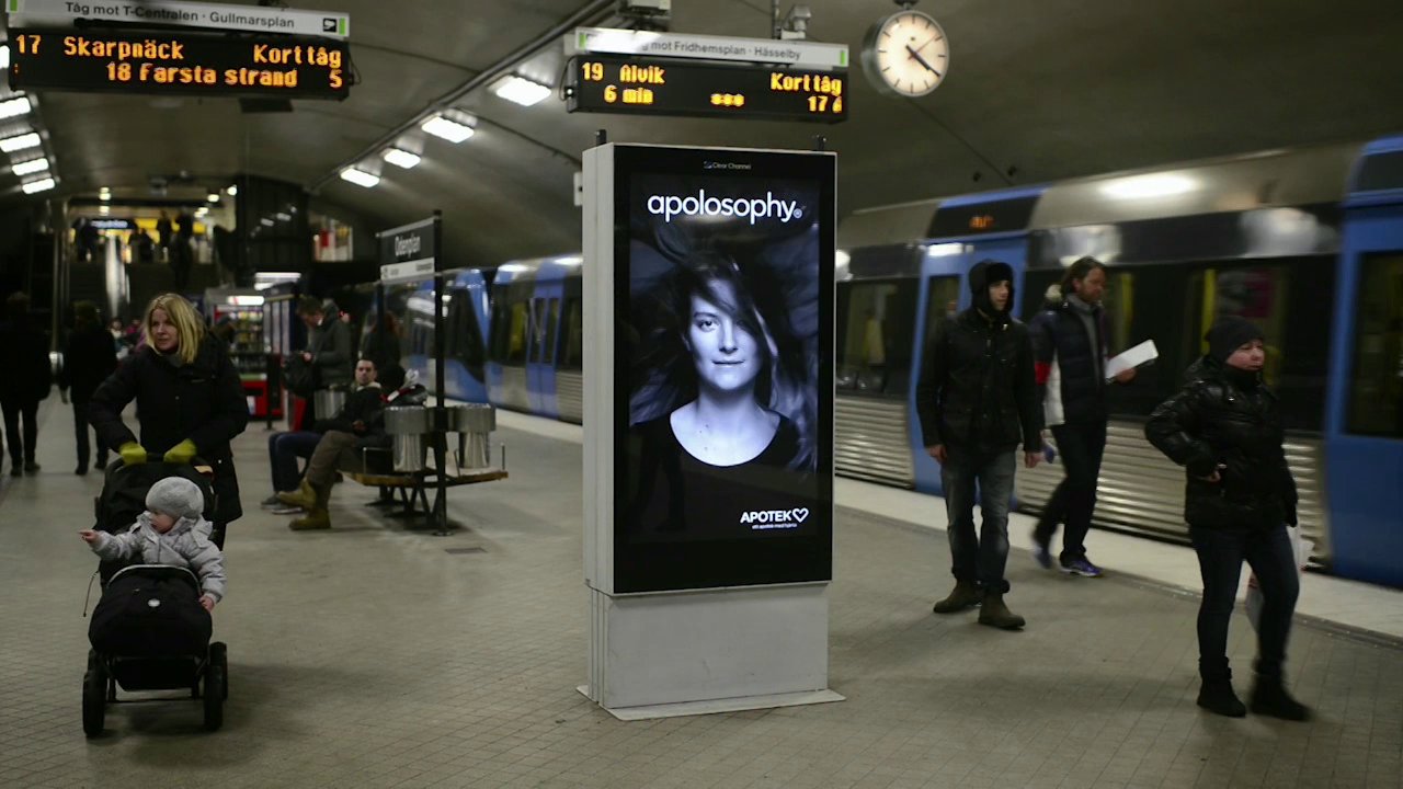 Clever Subway Ad in Sweden Features a Woman Whose Hair Blows in the ...