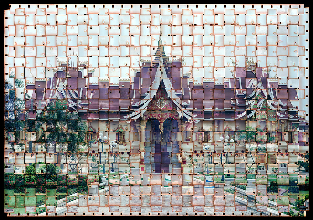 Cityscape Photos Made Using Woven Strips of Film