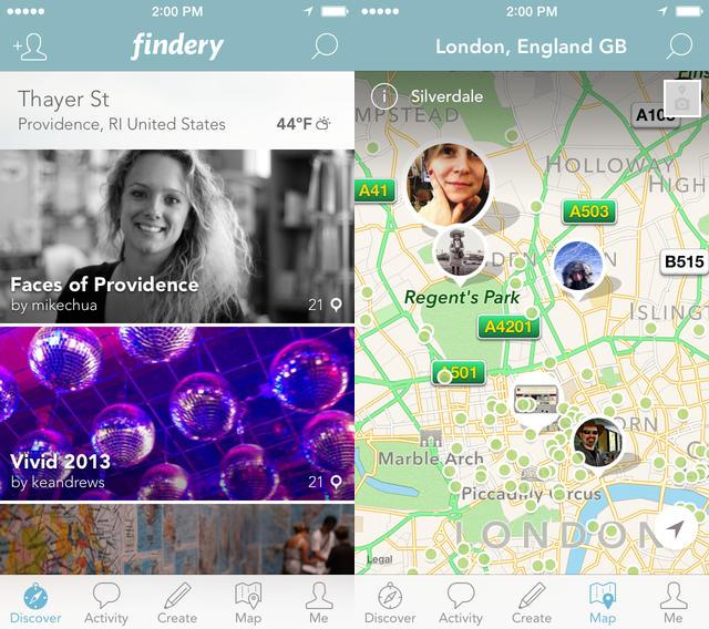 Findery, An App for Leaving and Finding Location-Based Notes