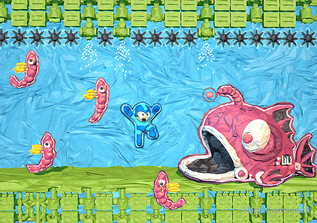 NEStalgia, Digital Papercraft Illustrations of Scenes From Classic ...