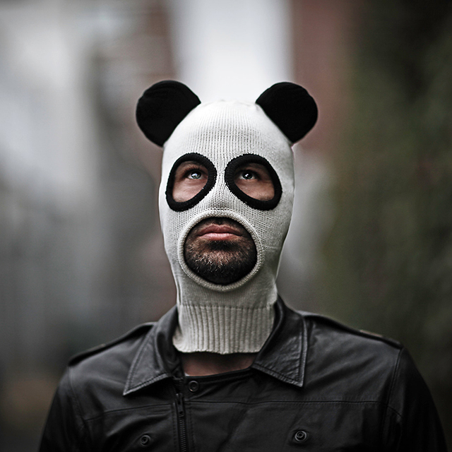 Pandito, A Cotton Knit Panda Ski Mask for Men and Women