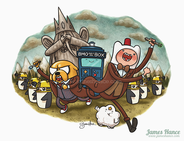 Adventure Timey-Wimey, An Illustrated Mashup of 'Adventure Time' and ...