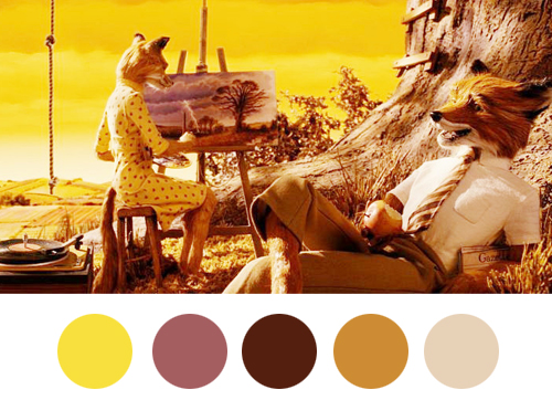 Wes Anderson Palettes, A Visualization of the Color Schemes That Wes ...