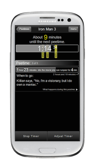 RunPee, An App That Lets You Know The Best Time To Go To the Restroom ...
