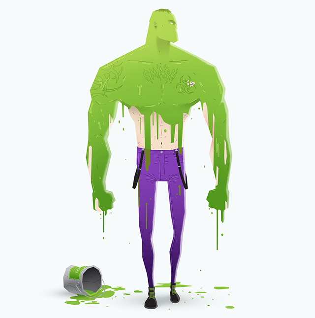 Super Rockers, Illustrations of Marvel and DC Comic Book Superheroes as ...