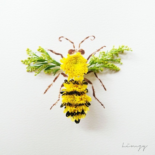 Delightfully Simple Illustrations Made with Watercolors, Flowers, and ...