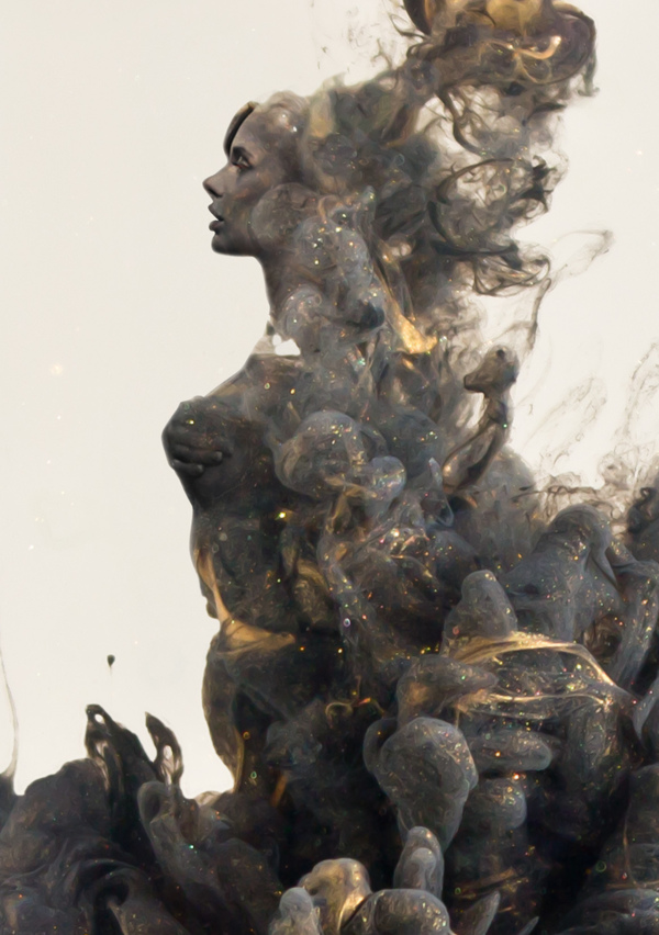 Destruction/Creation, Digital Illustrations of Human Figures Emerging ...