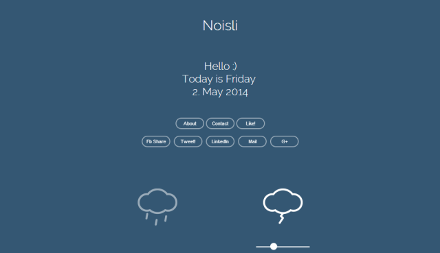 Noisli, A Background Noise and Color Generator Featuring a Simple Text ...