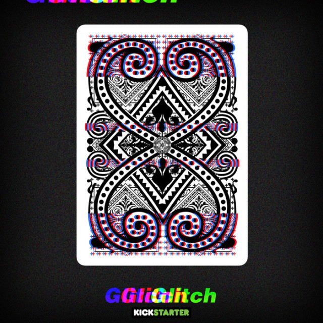 Glitch Playing Cards, A Visually Striking Glitchy Deck of Cards