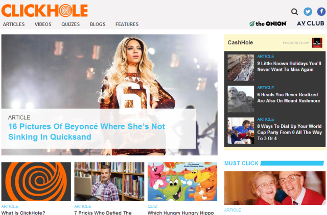 ClickHole, An Amusing Website Featuring Completely Ridiculous Viral ...