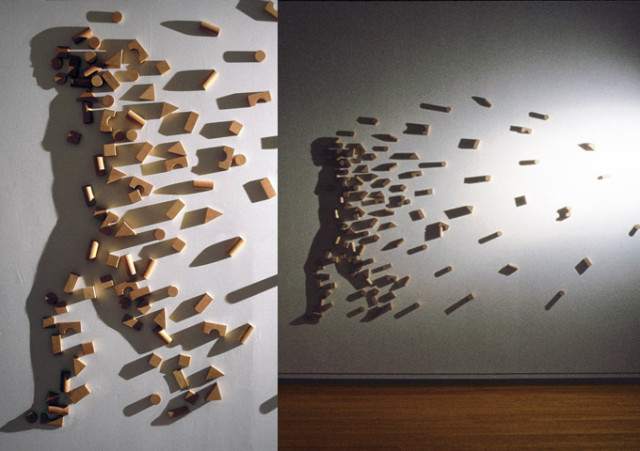 A Series of Sculptures That Cast Shadow Art When Lit From a Specific Angle