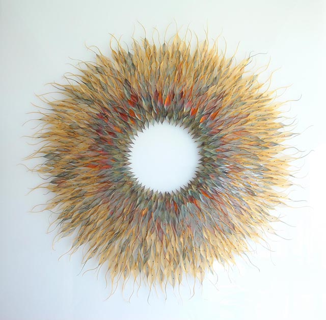 Incredibly Delicate Nature Sculptures Made Out of Translucent Woven Metal