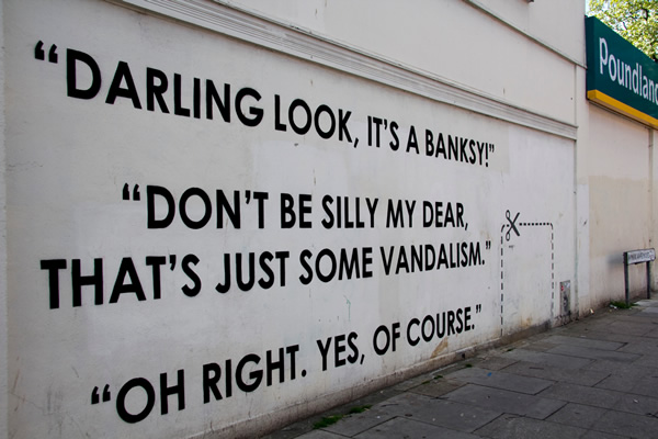 More Pithy Hand-Painted Messages by Street Artist Mobstr