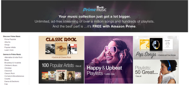 Amazon Launches Prime Music, A Streaming Service Featuring Over a ...