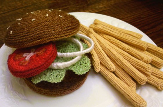 A Series of Food Sculptures Made Out of Yarn by Jennifer L. Johnson