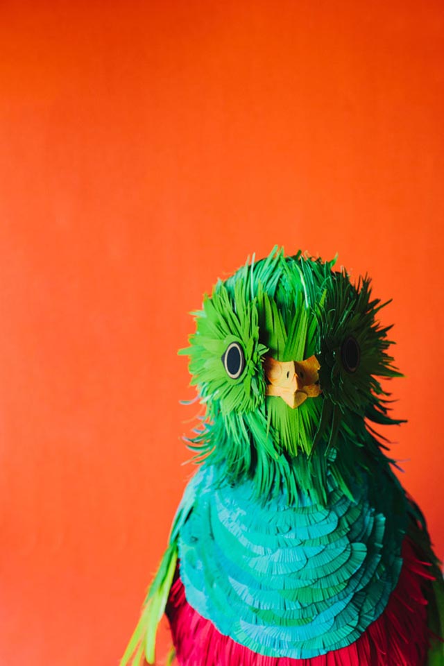 Remarkably Lifelike Paper Bird Sculptures