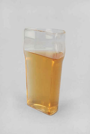 Novelty Half-Pint Glass Literally Made as a Halved Pint Glass