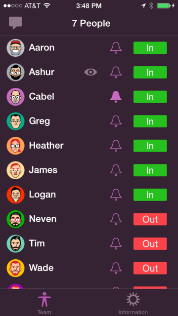 PunchClock, An Office In/Out Tracker That Uses Apple's iBeacons