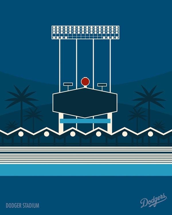 Minimalist Illustrations of Major League Baseball Stadiums by Marcus Reed