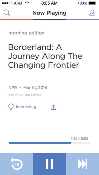 NPR One, An Audio App Featuring Curated Public Radio News and Stories