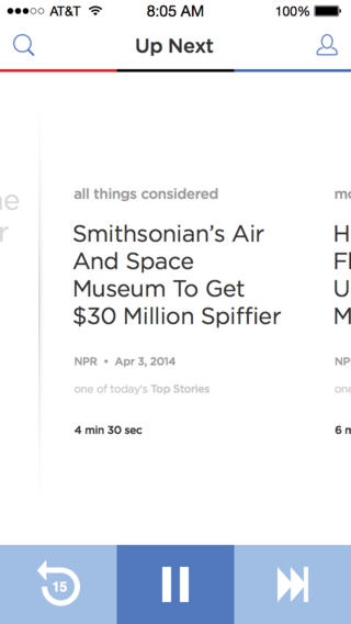 NPR One, An Audio App Featuring Curated Public Radio News and Stories