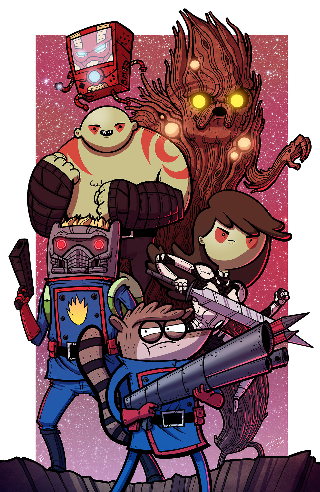 The Animated Cast of 'Adventure Time' Illustrated as Popular Movie ...