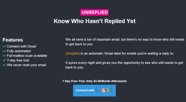 Unreplied, A Handy Service That Automatically Keeps Track of Sent Email ...