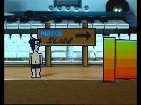 8-Bit Waterslide In Real Life